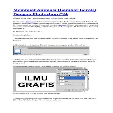 Membuat animasi | PDF