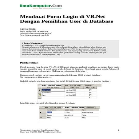 Membuatformlogin | PDF