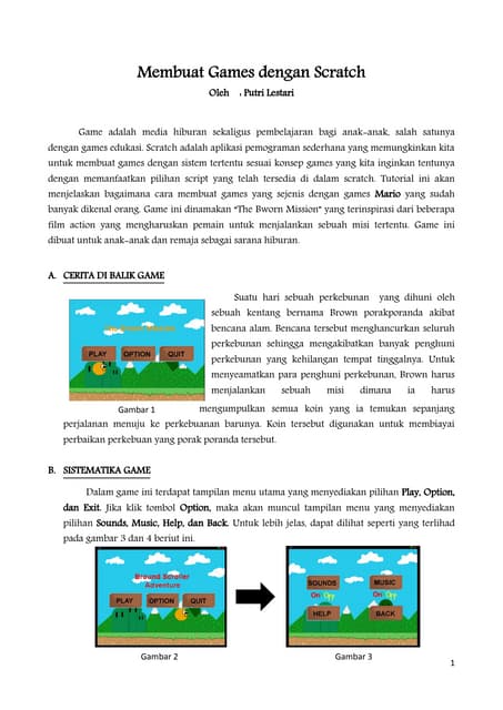 Modul pelatihan coding scratch level 1 | PDF