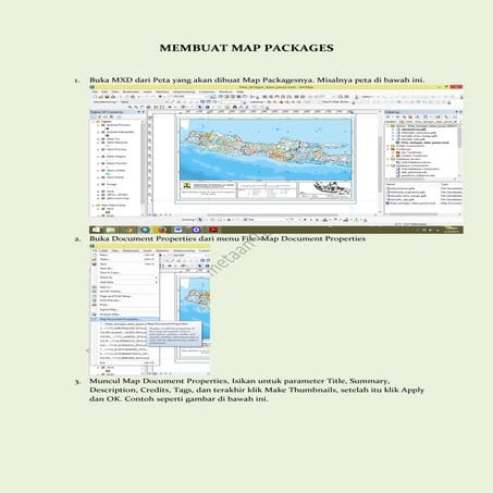 Membuat map packages di ArcGIS | PDF