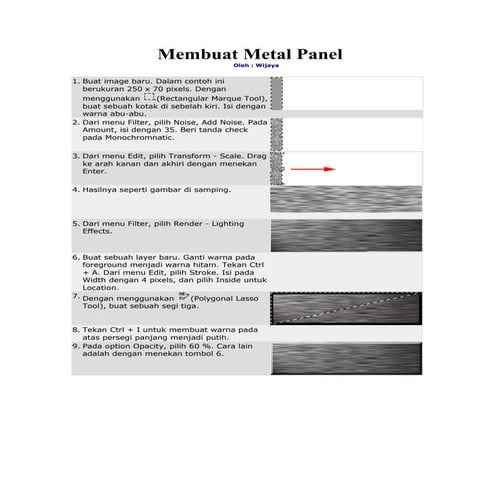 Membuat metal panel | DOC