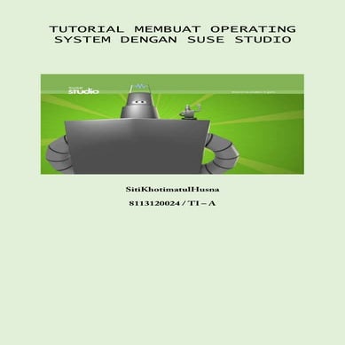 Tutorial Membuat Operating System Dengan Suse Studio | PDF