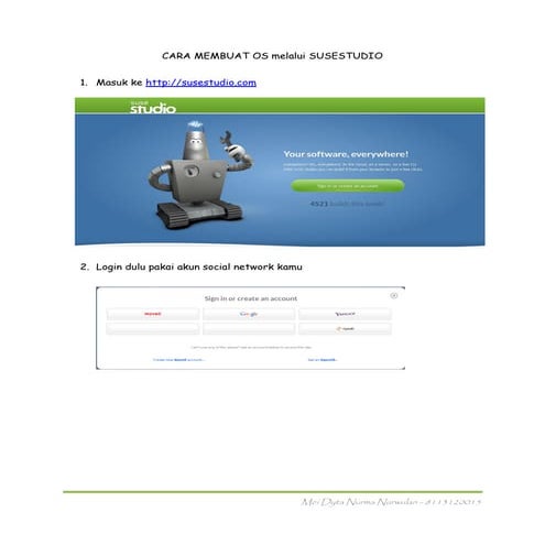 Membuat os dengan susestudio | PDF