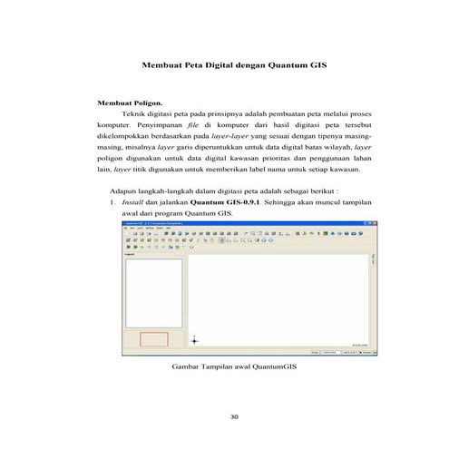 Membuat peta digital dengan quantum gis | PDF