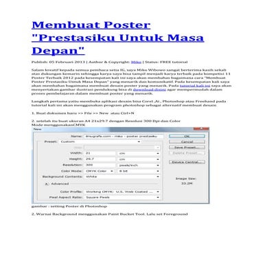 Membuat poster | PDF