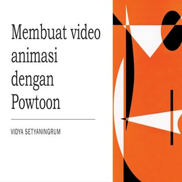 Membuat video animasi dengan powtoon tutorial | PPTX