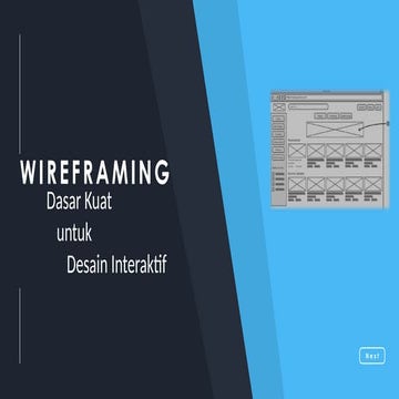 Cara Membuat Wireframe untuk Desain Interaktif | PPTX