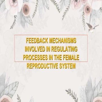 FEEDBACK MECHANISM SCIENCE 8 POWERPOINT P | PPTX
