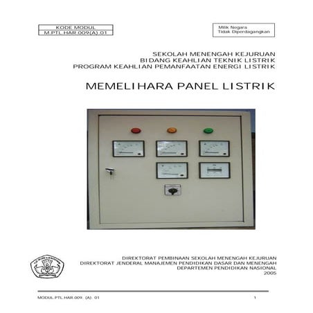 Memelihara panel listrik | PDF