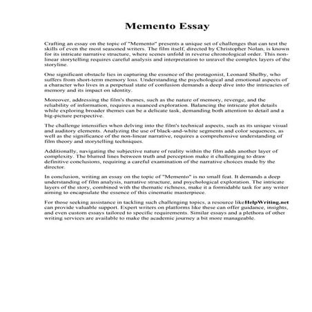 Memento Essay.pdf