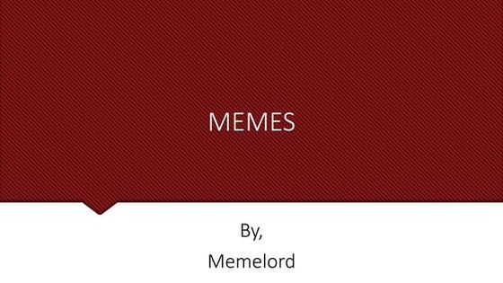 The Meme Theory | PPT