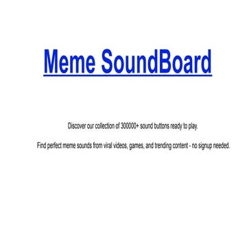 best meme soundboard & Sound Buttons - mistants | PPT