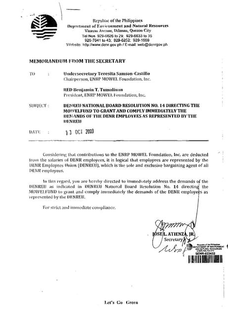 Memo to Presidents | PDF