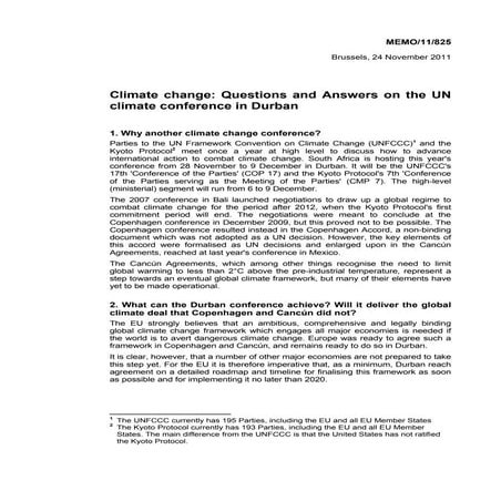 Climate change: Questions and Answers | PDF | Environment | Science