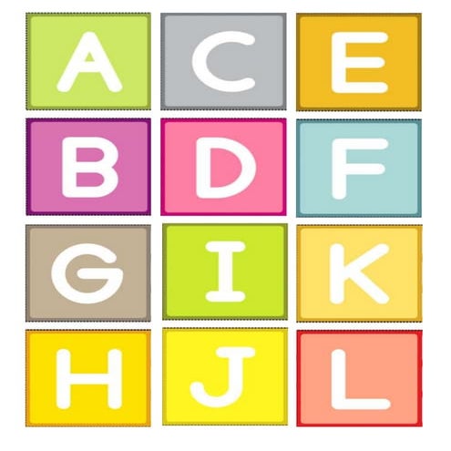 Memorama de Abecedario para imprimir, recortar y jugar | DOCX