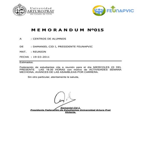 Memo 015 | PDF