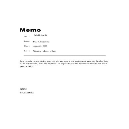 Memo 2 | PDF
