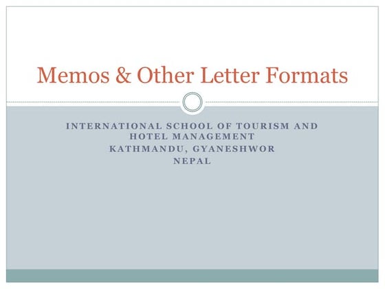 memo and its types | PPT