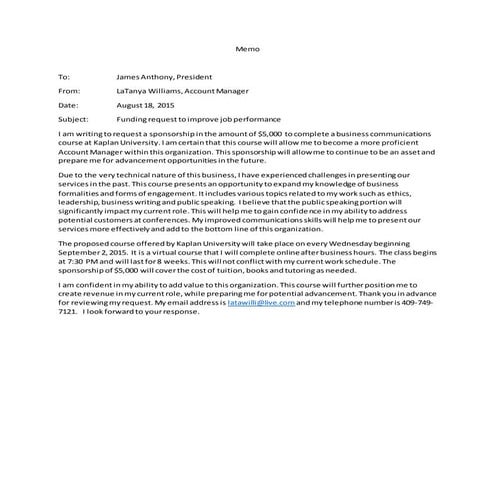 Professional memo | PDF