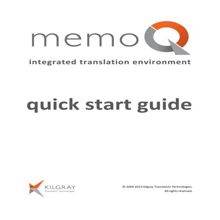 Guide to MemoQ | PDF | Desktop Publishing | Computer Software and Applications
