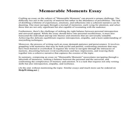 Essay On Most Memorable Moment.pdf