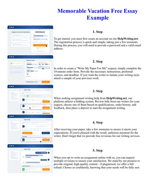 Memorable Vacation Free Essay Example. Online assignment writing ... Memorable Vacation Free Essay Example. Online assignment writing ...