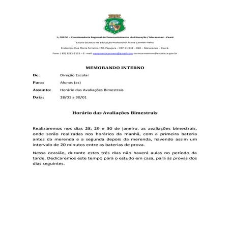 Memorando interno | PDF