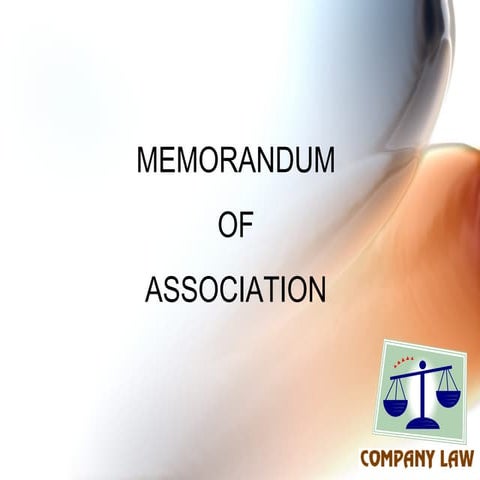 Memorandum, articles & prospectus | PPT