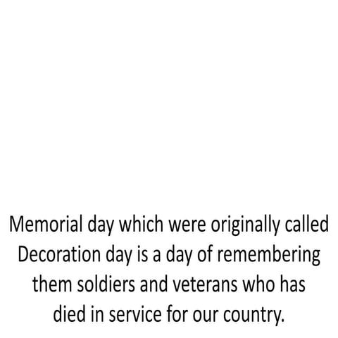 Memorial day bell ringer | PPTX