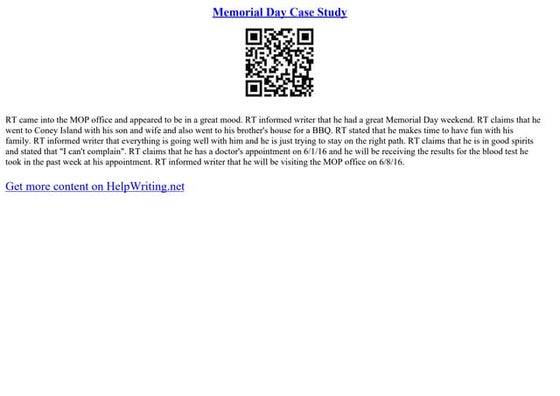 Memorial Day Speech | PDF