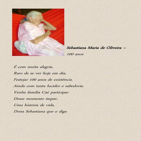 Memorial sebastiana maria de oliveira | PDF