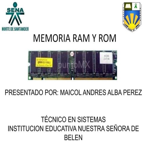 Memoria ram y rom | PPTX