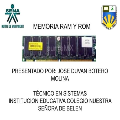 Memoria ram y rom | PPTX
