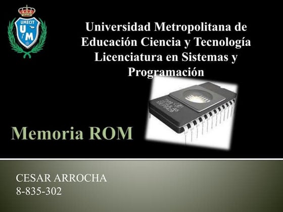 Tipos de memorias | PPTX