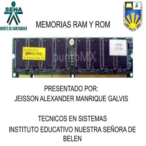 Memoria ram y rom | PPTX