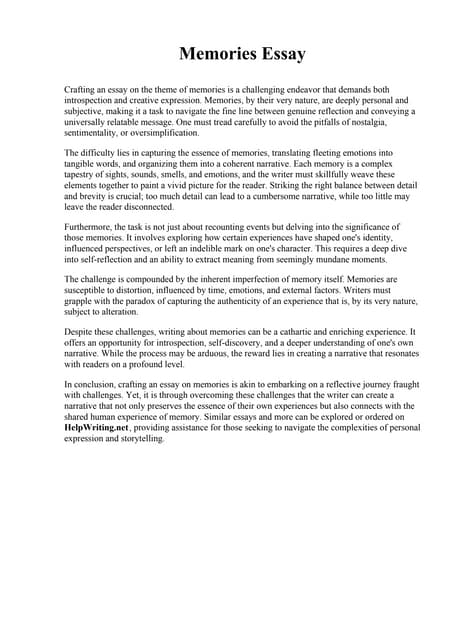 Childhood Memory Essay.pdf