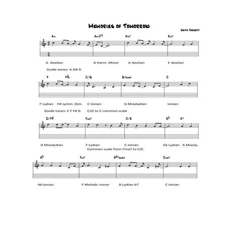 Memories of tomorrow scales | PDF