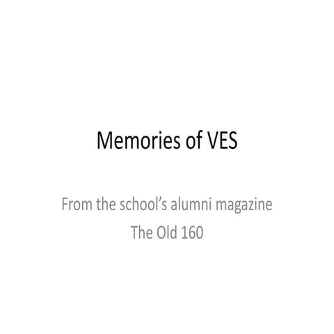 Memories of ves | PPTX