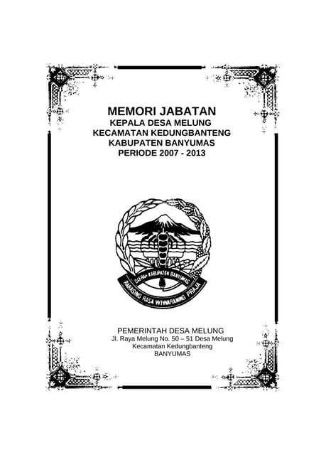 Contoh proposal pemekaran dusun desa embung kandong | DOCX