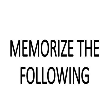 MEMORIZE THE FOLLOWING a game for everyone.pptx
