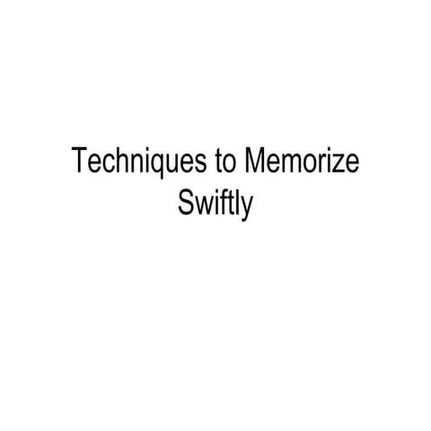 Memorizing techniquess | PPT