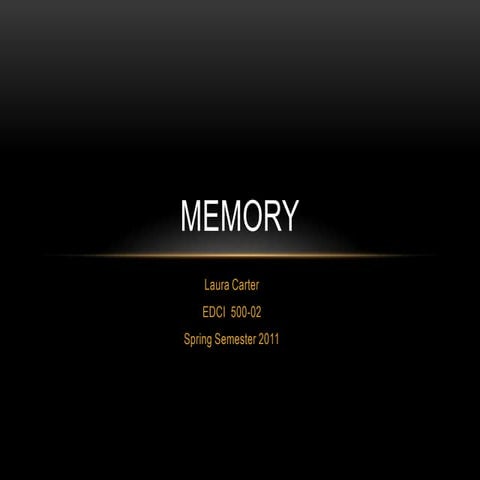 Teaching and Memory in the Classroom | PPT