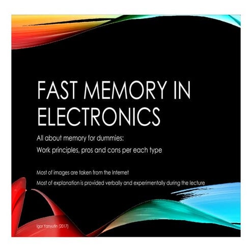 Fast Computer Memory: history, uses, comparison | PDF | Data Storage and Warehousing | Computing