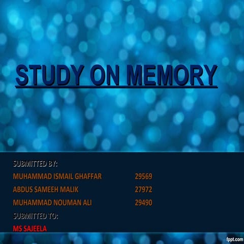Memory | PPT