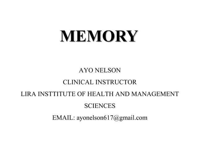 Memory | PPTX