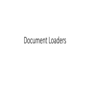 Document loader in python for beginners.pptx