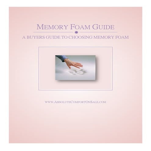 Memory Foam Guide | PDF