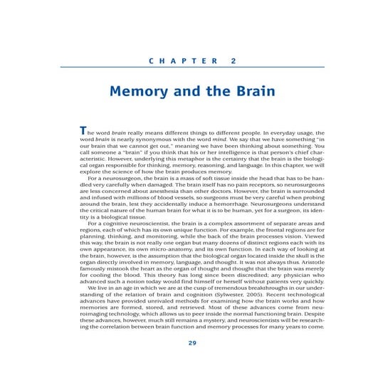 Memory and brain | PDF
