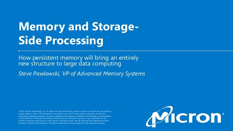 How Persistent Memory Will Bring an Entirely New Structure to Large D…