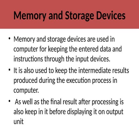 Memory and Storage Devices.pptxvvvvvvvvvvvvvvvvvvvv | PPTX